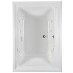Aquatic Montrose I 60 in. Acrylic Reversible Drain Rectangular Drop-In ...