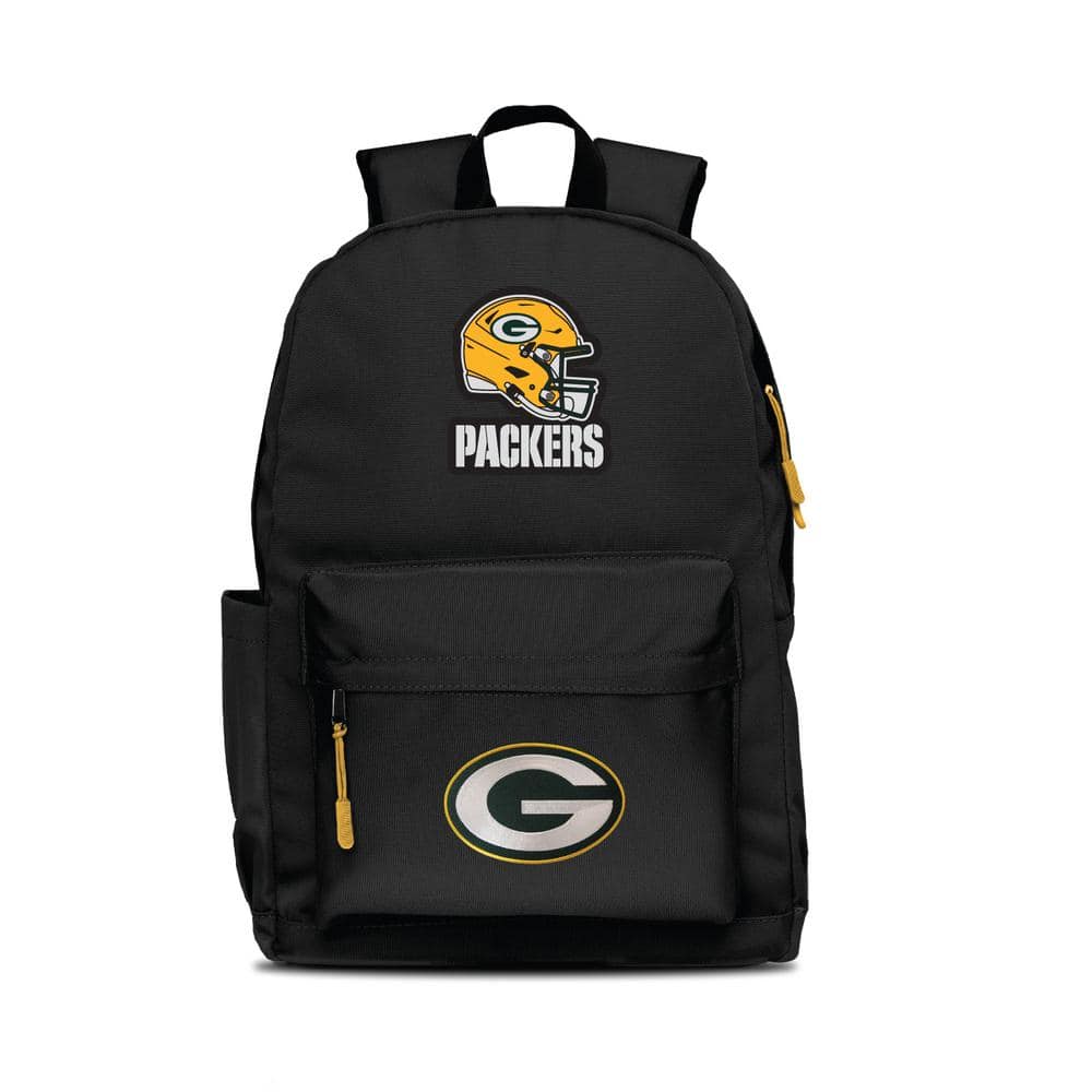 Mojo Green Bay Packers 2-Logo 17 in. Black Campus Laptop Backpack ...