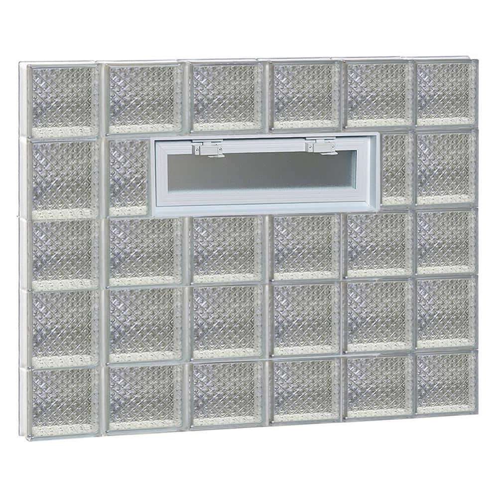 Clearly Secure 42.5 in. x 32.75 in. x 3.125 in. Frameless Diamond ...