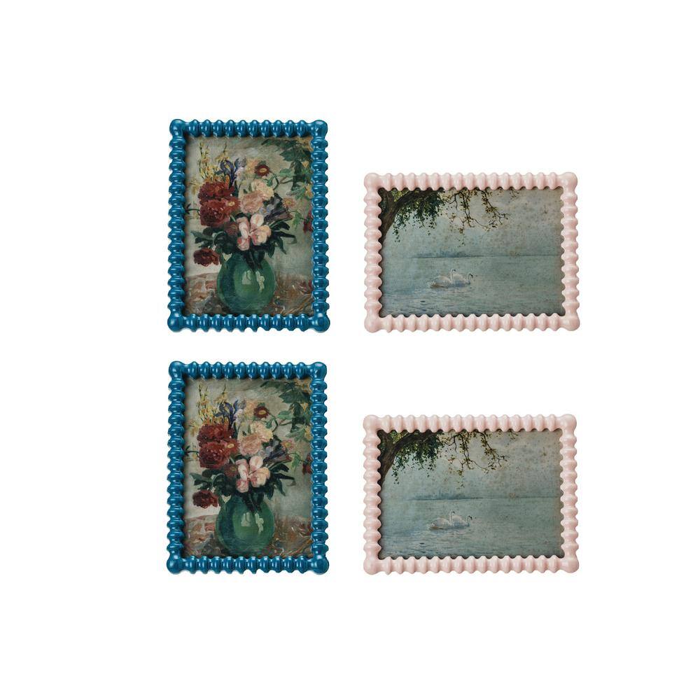 Storied Home Multicolor Vintage Visions Spindle Picture Frame (Set of 2 ...
