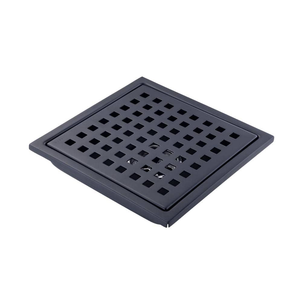 Tahanbath 6 in W x 6 in D Stainless Steel Decorative Drain Cover with ...