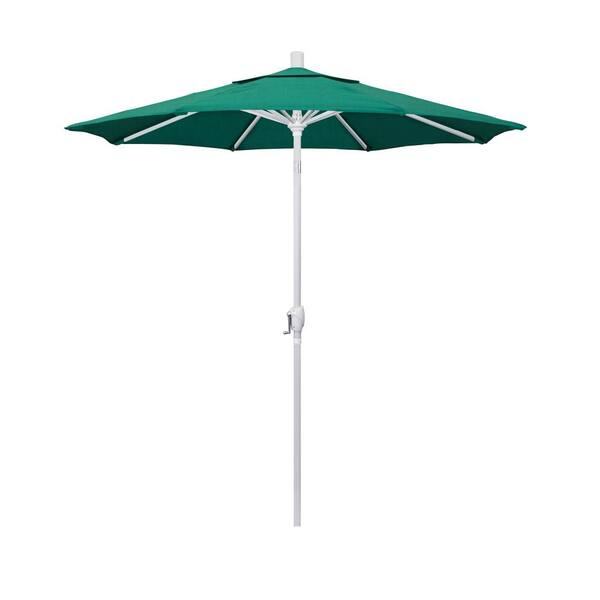Reviews for California Umbrella 7.5 ft. Matted White Aluminum Push ...