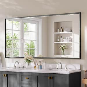 Bonosuki Modern 36 in. H x 36 in. W Aluminum Double Beveled Frame Wall ...