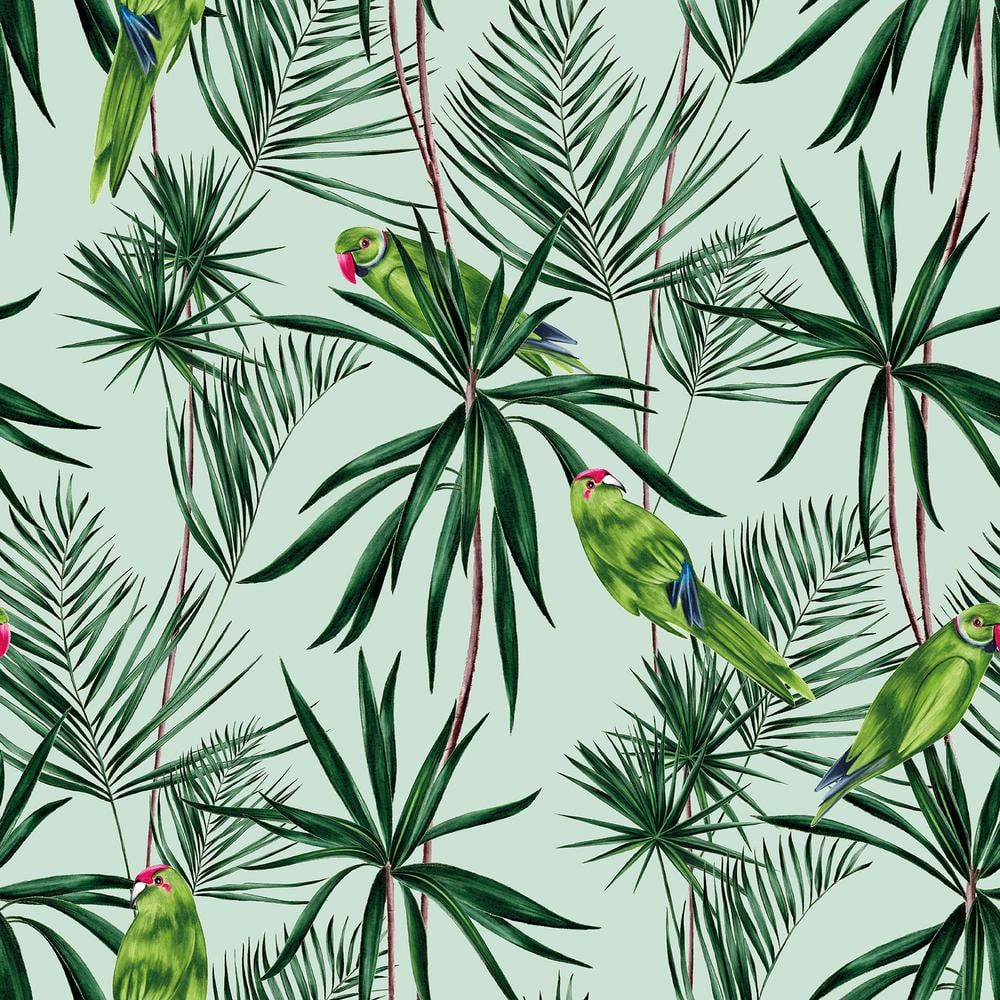 OhPopsi Green Pebbles Mint Paradise Wallpaper Sample WLD53124WSAM - The ...