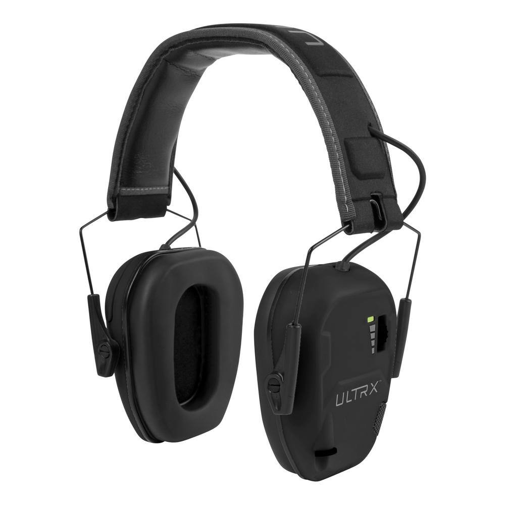 ULTRX Bionic Electronic Earmuff, Midnight Gray 4108 - The Home Depot