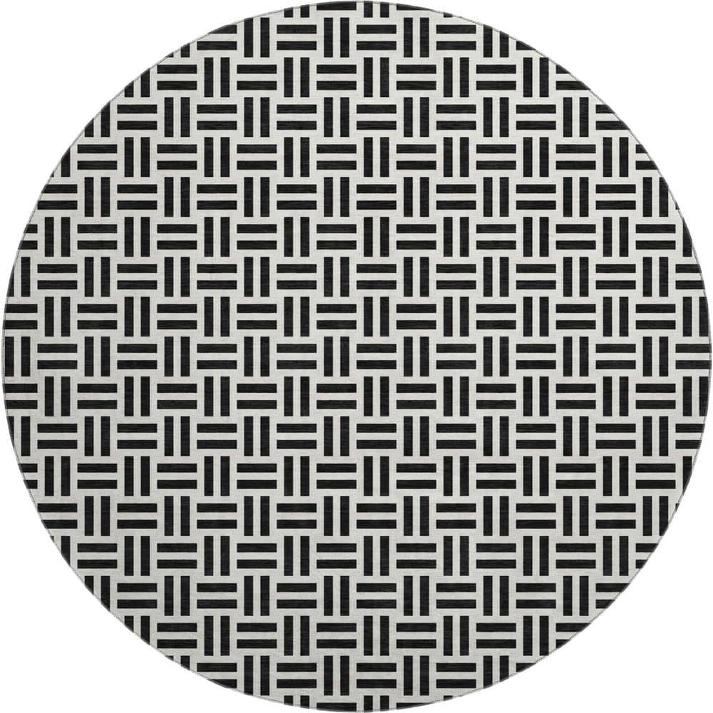 Addison Rugs Mayfield Premium Machine Washable Abstract AMF978 Black 8 ...