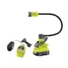 RYOBI ONE+ 18V Cordless Flexible LED Clamp Light Kit with 1.5 Ah ...