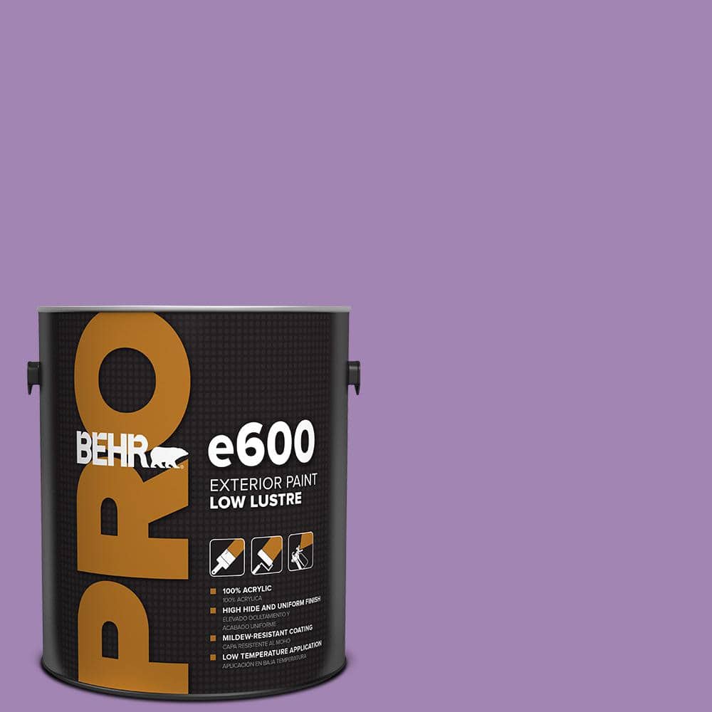 BEHR PRO 1 gal. #660B-6 Daylight Lilac Low Luster Exterior Paint ...