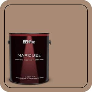 BEHR ULTRA 1 qt. #N240-5 Rodeo Tan Satin Enamel Exterior Paint & Primer ...