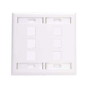 Leviton White 2-Gang Audio/Video Wall Plate (1-Pack) 42080-6WP - The ...