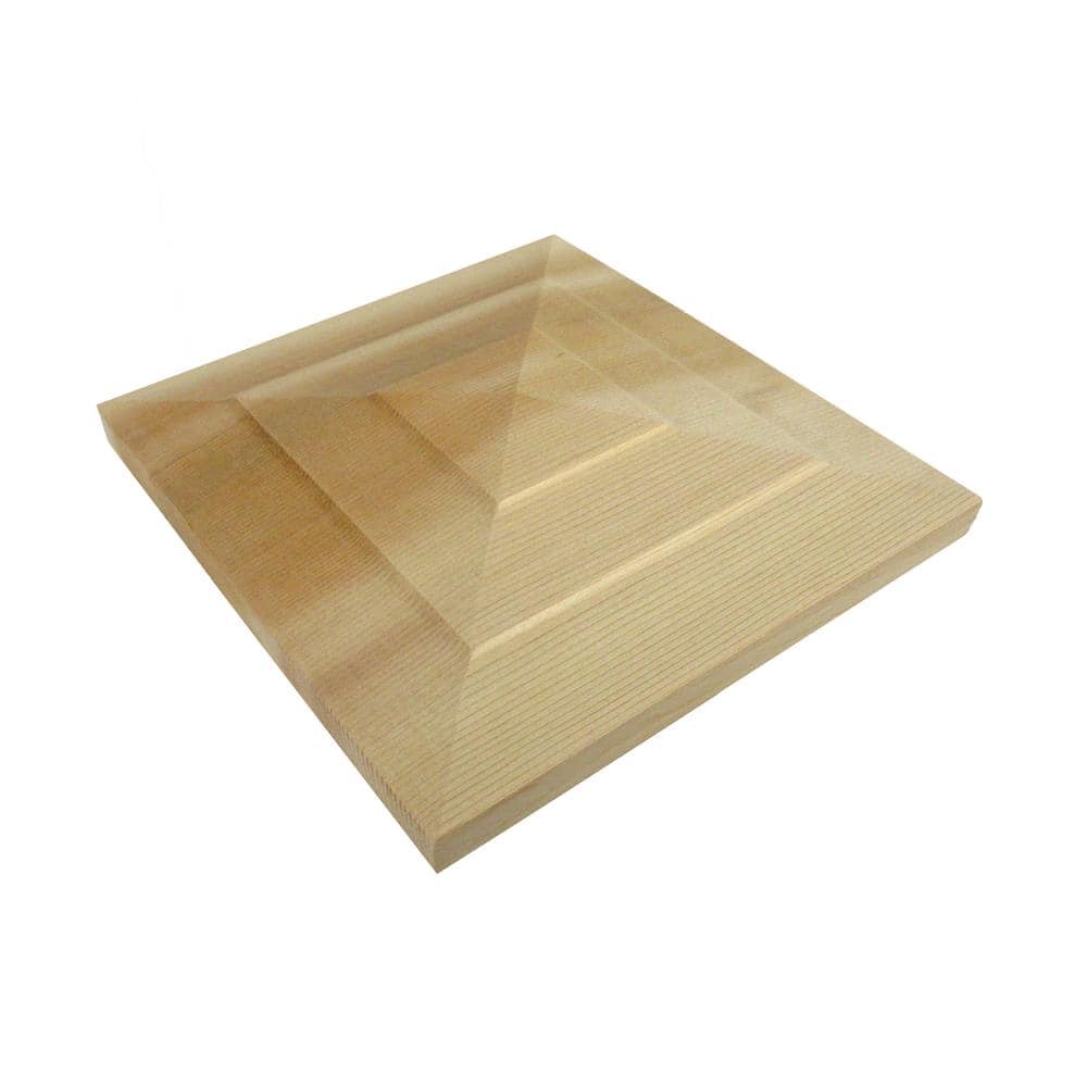 RICH PRAIRIE CUSTOM WOODS LLC 4 in. x 4 in. Step-Out Pyramid Cedar Post ...