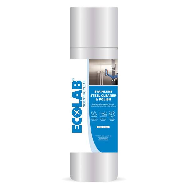 ECOLAB 16.5 oz. Aerosol Spray Stainless Steel Cleaner and Polish ...