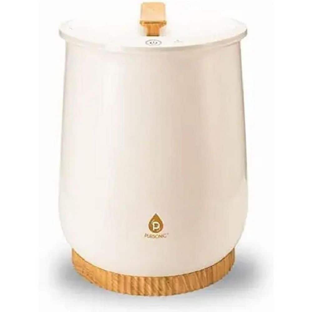 PURSONIC Bucket Style Towel Warmer, Electric Plug-In, Silver, 4 Towel ...