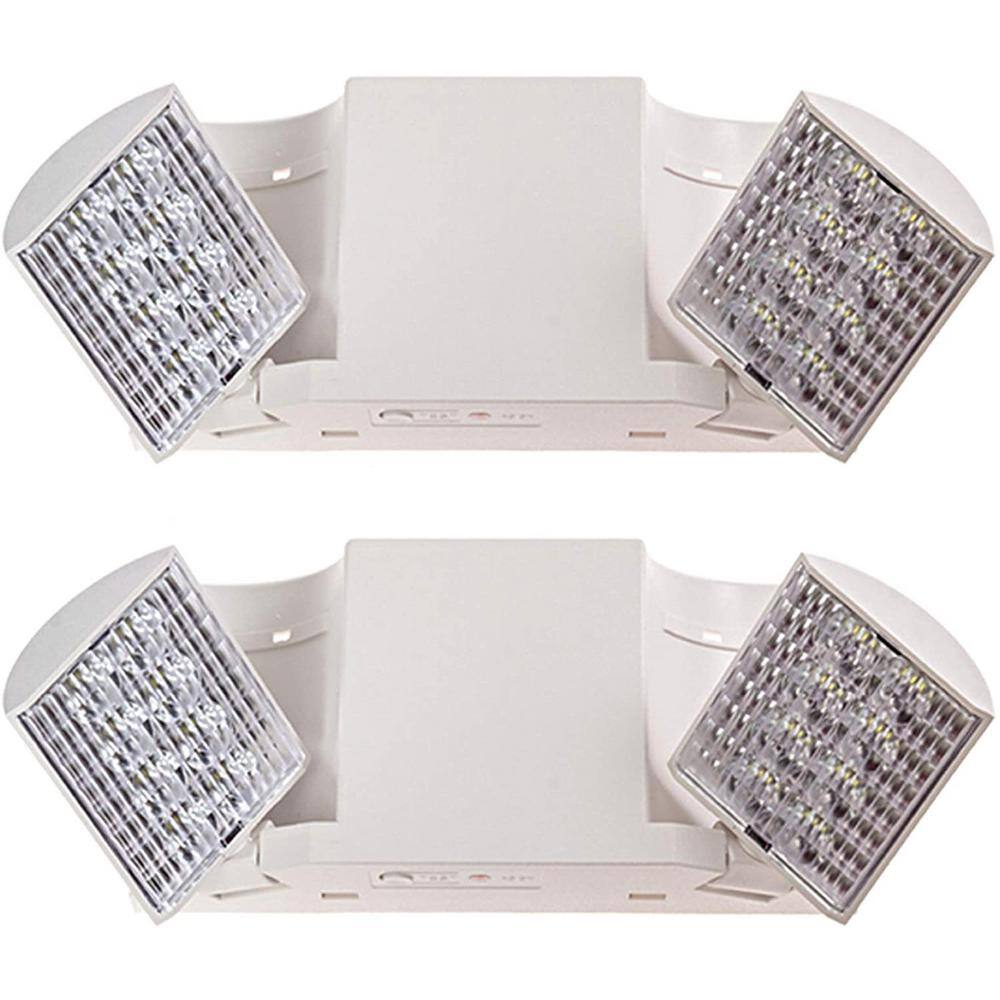 CIATA 75-Watt Equivalent Integrated LED White Emergency Light with ...
