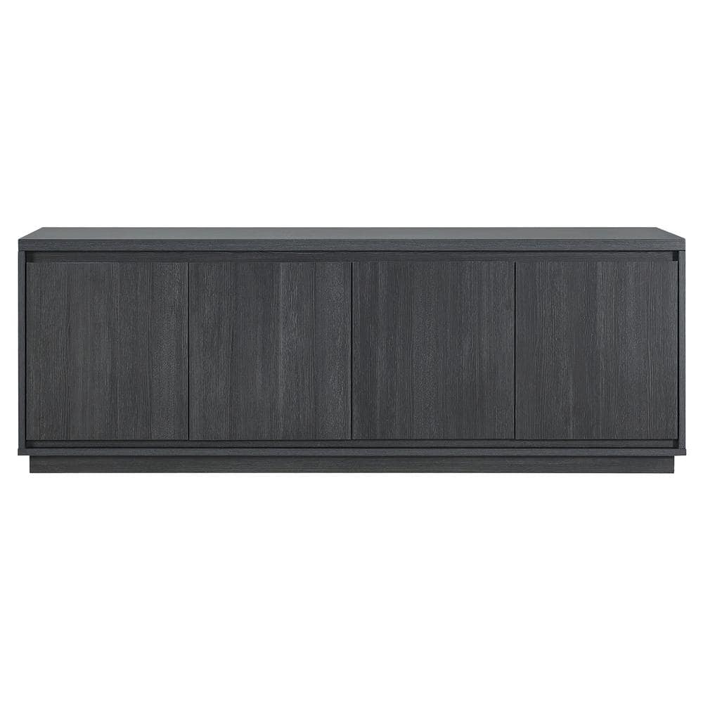 Meyer&Cross Presque 68 in. Charcoal Gray Rectangular TV Stand Fits TV's ...
