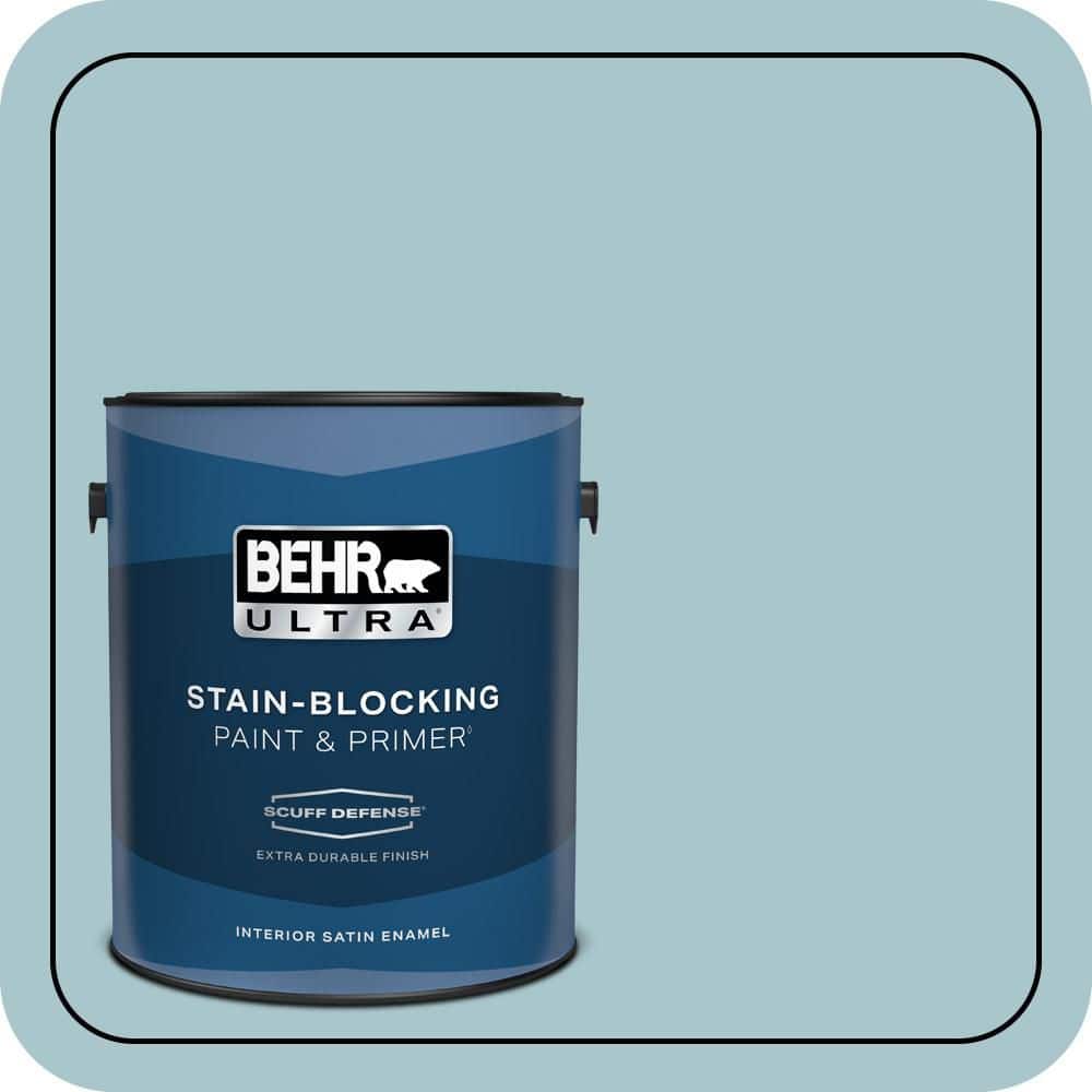 BEHR ULTRA 1 gal. #S450-3 Spring Storm Extra Durable Satin Enamel ...