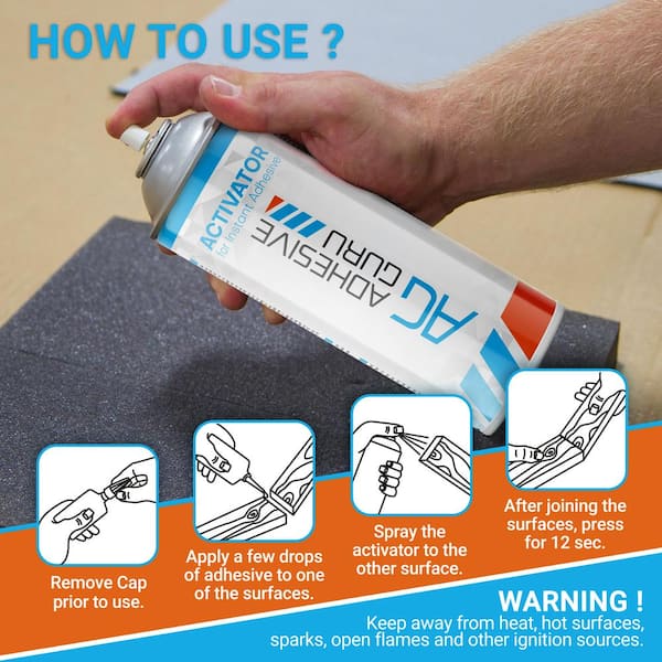AG ADHESIVE GURU CA Glue Activator Spray 6.75 fl. oz. Clear Multi ...
