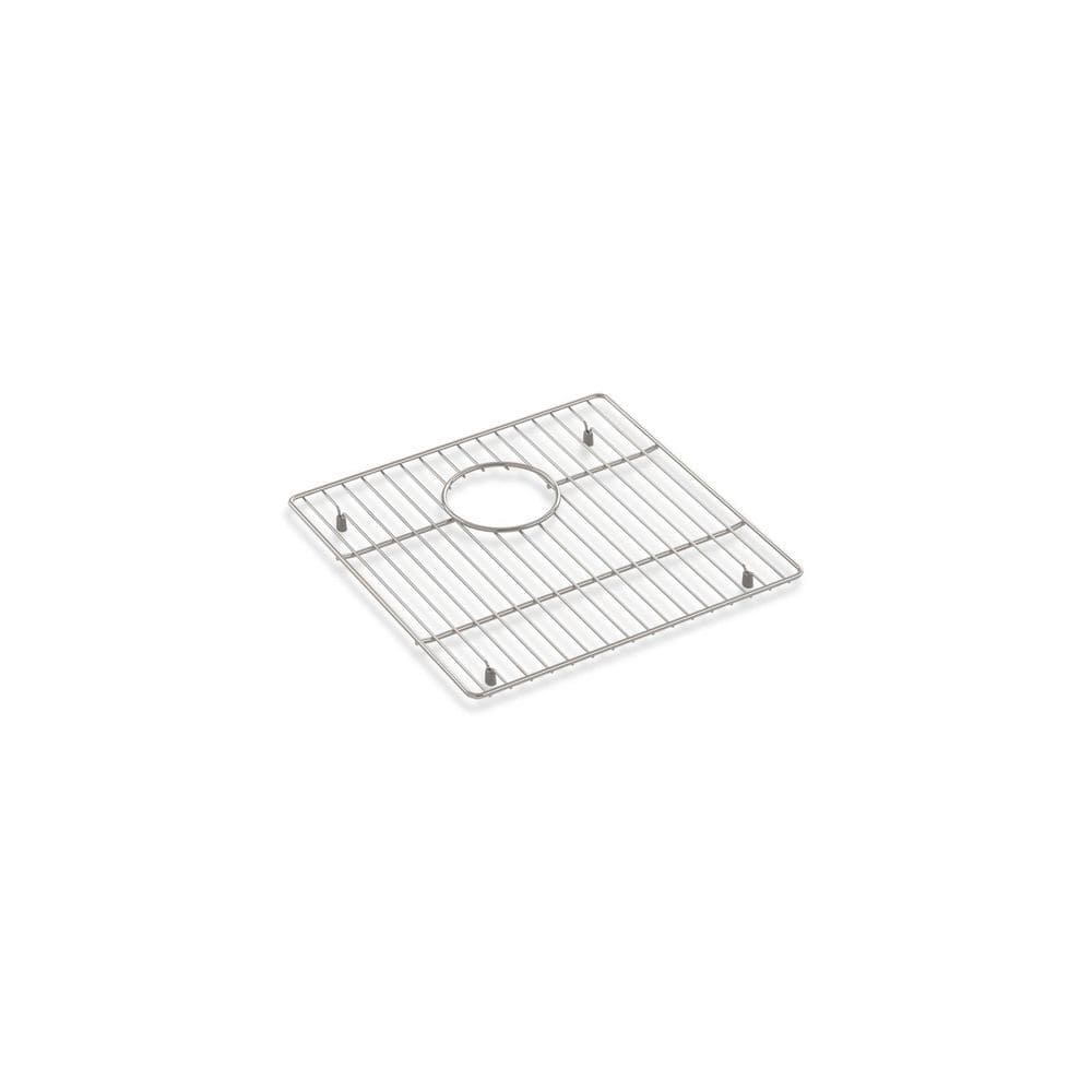 KOHLER Lassen 13.75 in. x 13.75 in. Bottom Grid in Stainless Steel ...