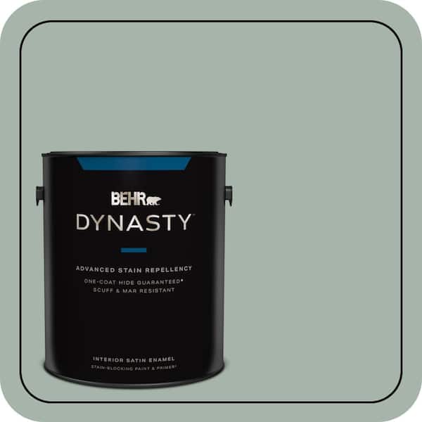 BEHR DYNASTY 1 gal. #PMD-100 Aquatone Satin Enamel Interior Stain ...