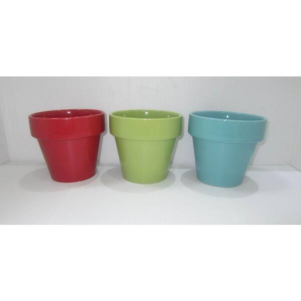 7.5" ELECTRIC FLOWER POT ASSORTMENT YBH020 - The Home Depot