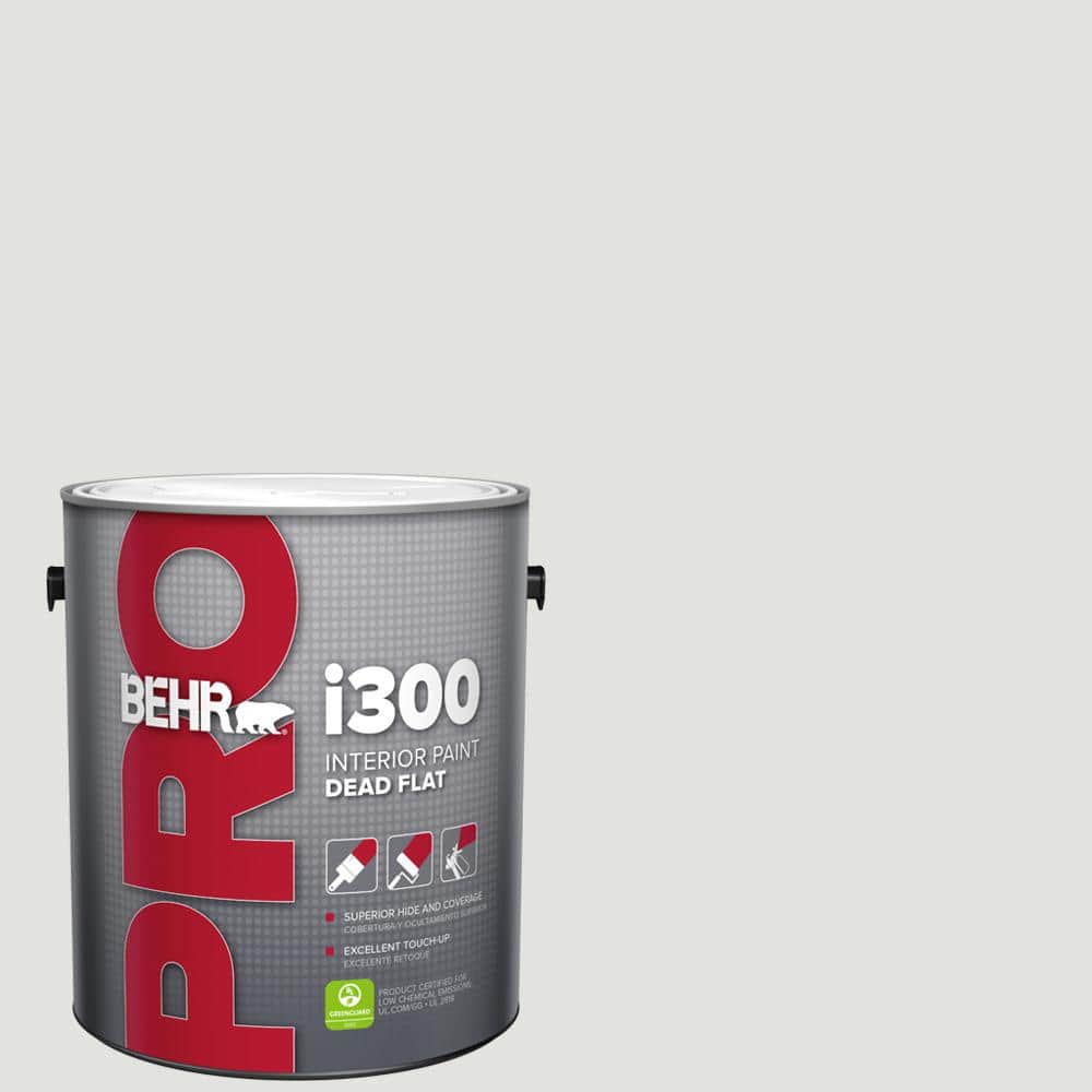 BEHR PRO 1 gal. #BL-W13 Silver Polish Dead Flat Interior Paint PR31001 ...