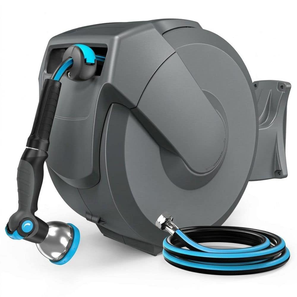 Reviews for MISOPILY 5/8 in. x 100 ft. Heavy-Duty Retractable Garden ...