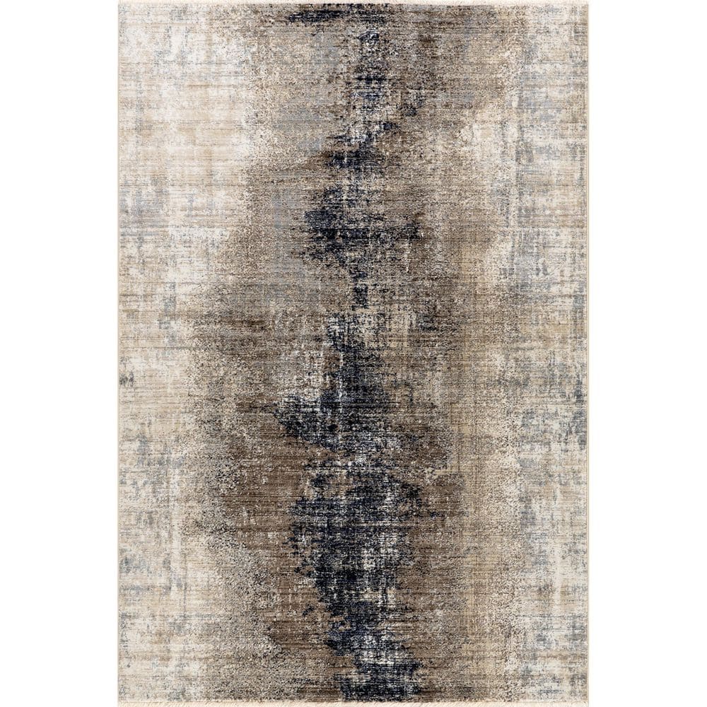 RUGS USA Rhae Contemporary Abstract Navy 8 ft. x 10 ft. Patio Rug ...