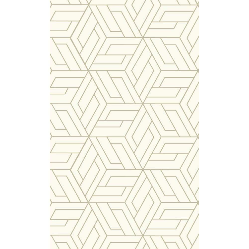 Walls Republic Whites Abstract Geometric Interlink Printed Non-Woven ...