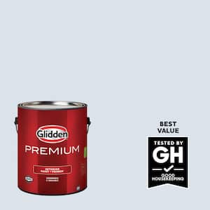Glidden Premium 5 gal. PPG1242-1 First Frost Semi-Gloss Interior Latex ...