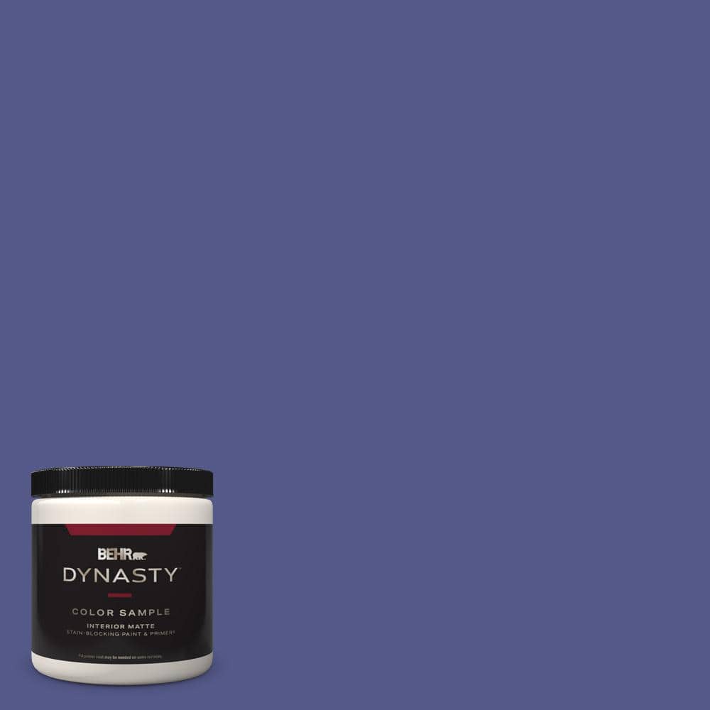 BEHR DYNASTY 8 oz. #620B-7 Wild Elderberry Matte Stain-Blocking ...