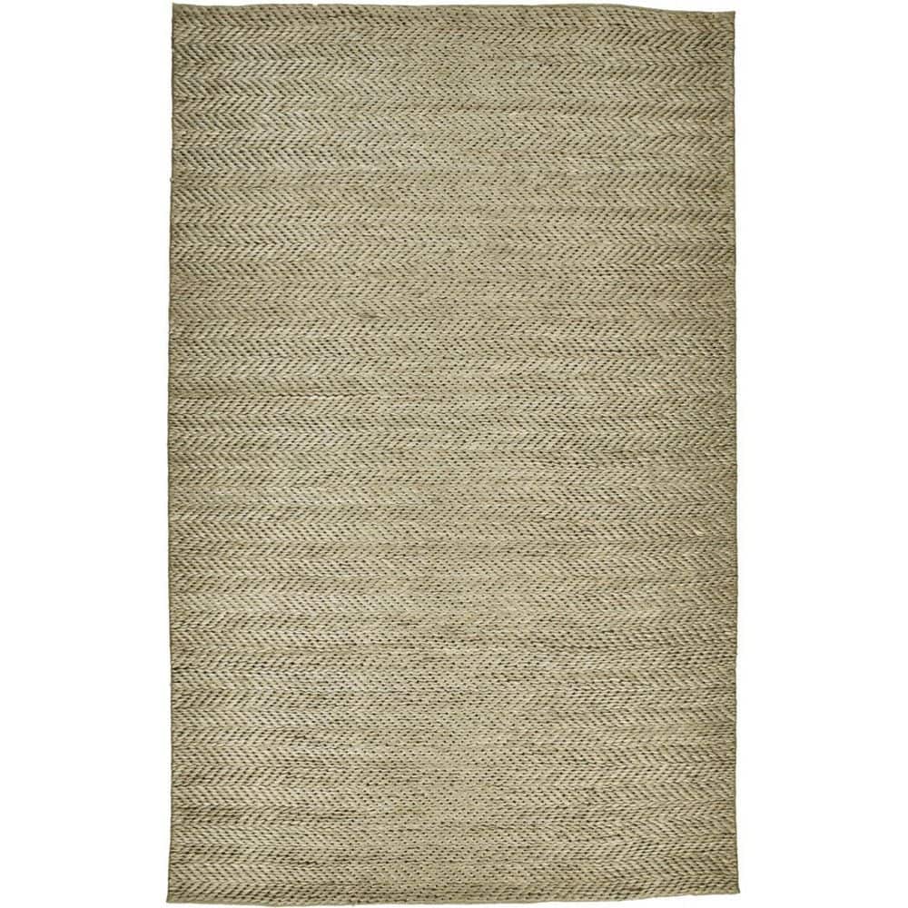 HomeRoots 5 ft. x 8 ft. Tan and Gray Solid Color Area Rug 2000511431 ...