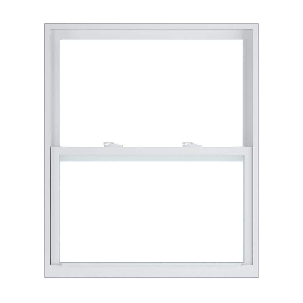 American Craftsman 32 in. x 38 in. 50 Series White Single Hung Low-E ...