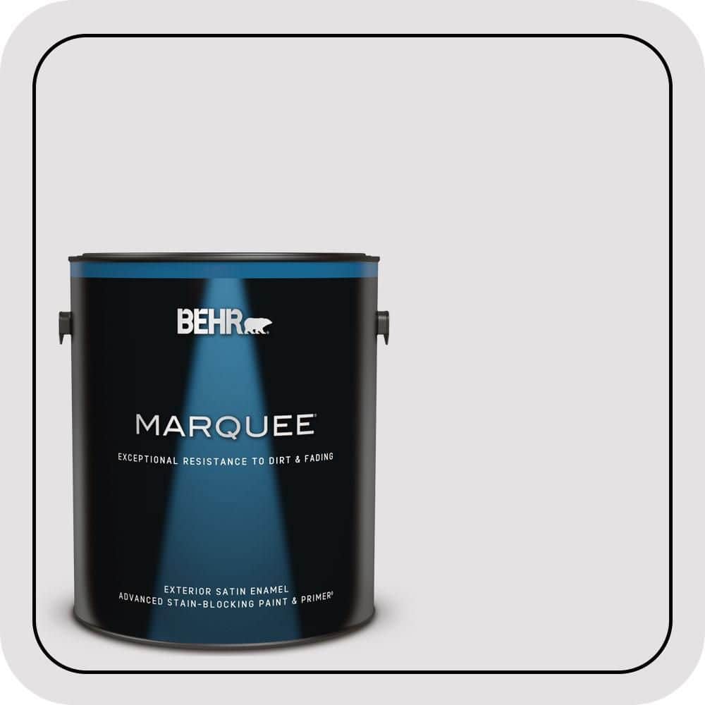 BEHR MARQUEE 1 gal. #PR-W02 Early Crocus Satin Enamel Exterior Paint ...