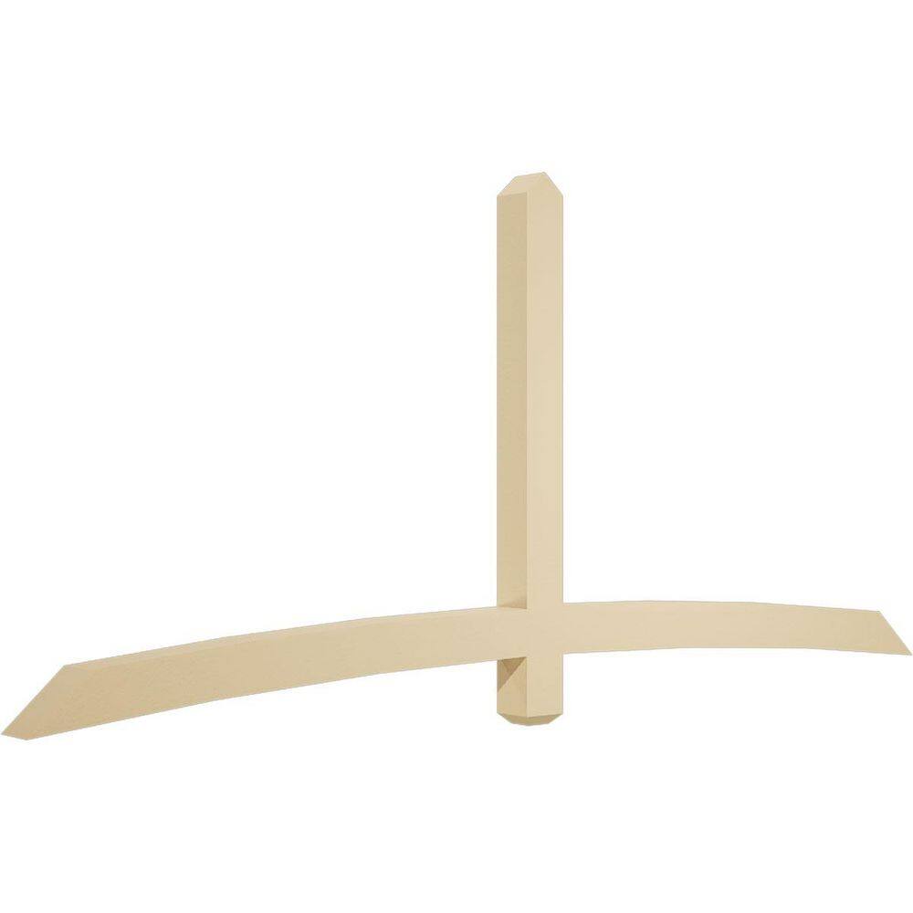 Ekena Millwork 96 in. W x 44 in. H x 4 in. D x 4 in. F, 11/12 Pitch ...