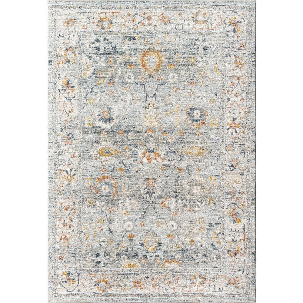 Livabliss Beckham Medium Gray Medallion 8 ft. x 10 ft. Indoor Area Rug ...