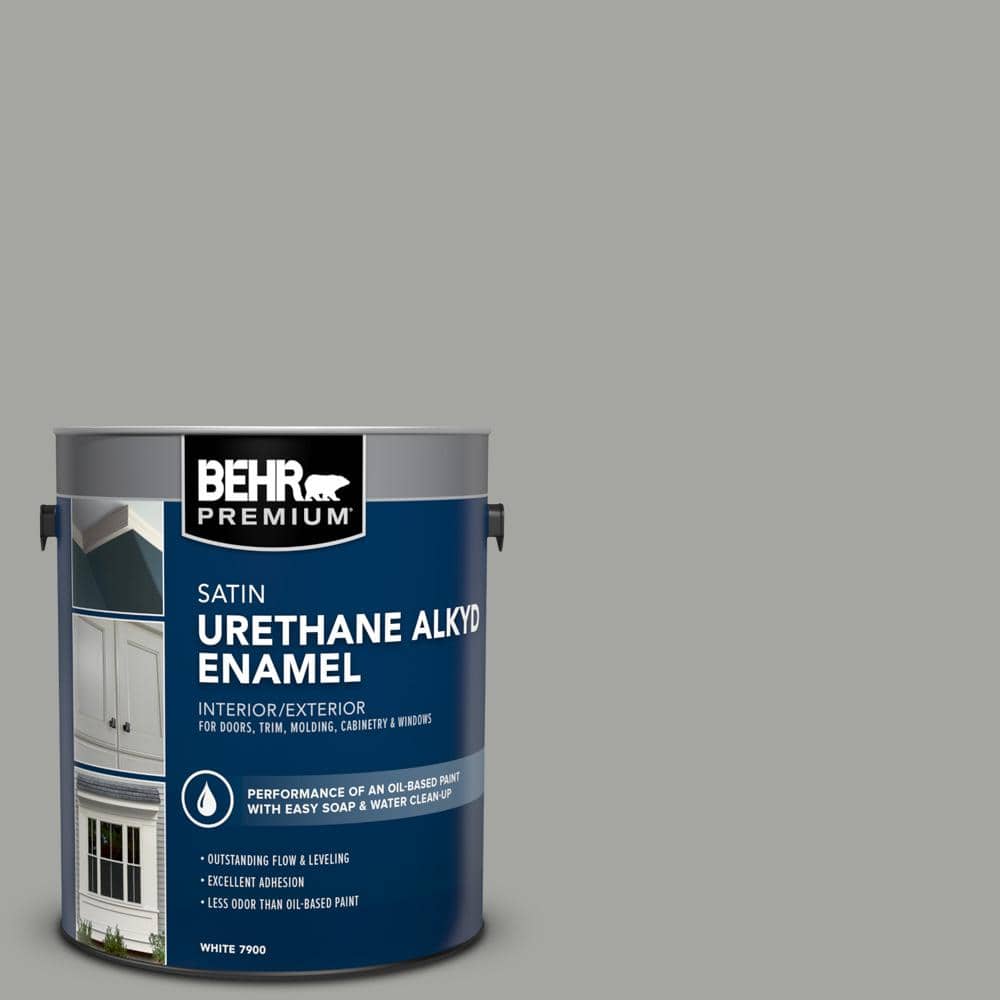 BEHR PREMIUM 1 gal. #PPU24-18 Great Graphite Urethane Alkyd Satin ...