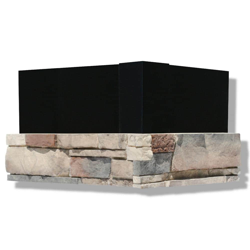 Silvermine Stone 6 in. x 24 in. Stone Veneer Ledgestone Pre-cut Corners ...