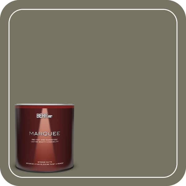 BEHR MARQUEE 1 qt. #BXC-20 Amazon River Matte Interior Paint & Primer ...