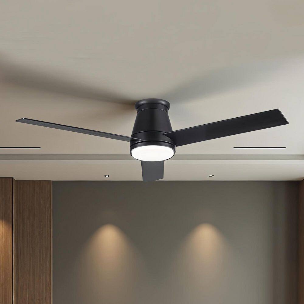 Reviews for MODERN HABITAT Serenity Shine 48 in. Integrated LED Indoor Flush Mount Black ...