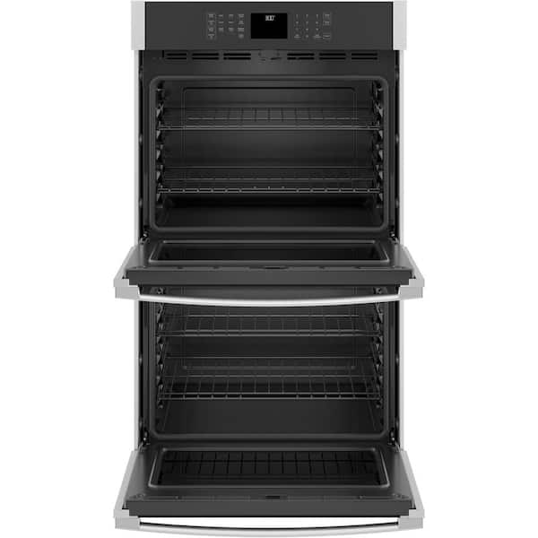 GE 30 in. Smart Double Electric Wall Oven with Self Clean in Stainless Steel JTD3000SNSS The Home Depot