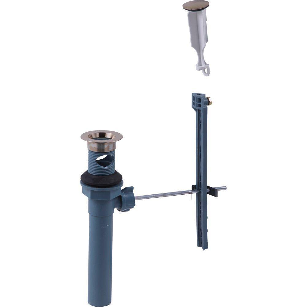 Delta Plastic Pop-Up Drain Assembly Less Lift Rod in Champagne Bronze ...