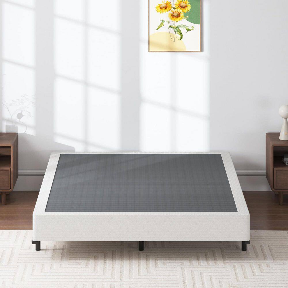 Afoxsos Full Size Box Spring with Easy Clean Fabric Cover, No Noise ...