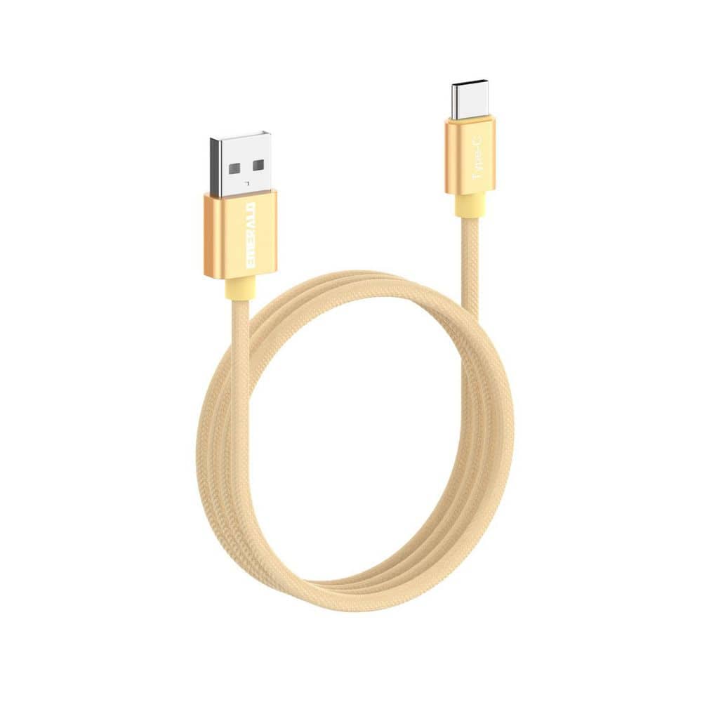 Emerald 6 ft Braided Type C to Standard USB Charging Cable EE-AC6-GLD ...