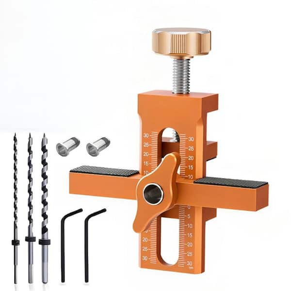 Wudkey Aluminium 2-in-1 Cabinet Door Mounting Installation Positioner ...