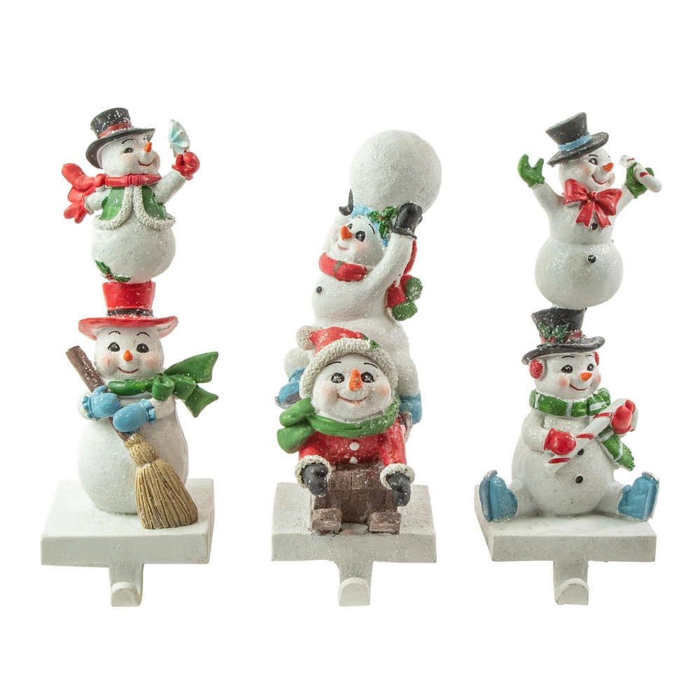 Northlight Set of 3 Snowmen Christmas Stocking Holders 9" 35246859 ...