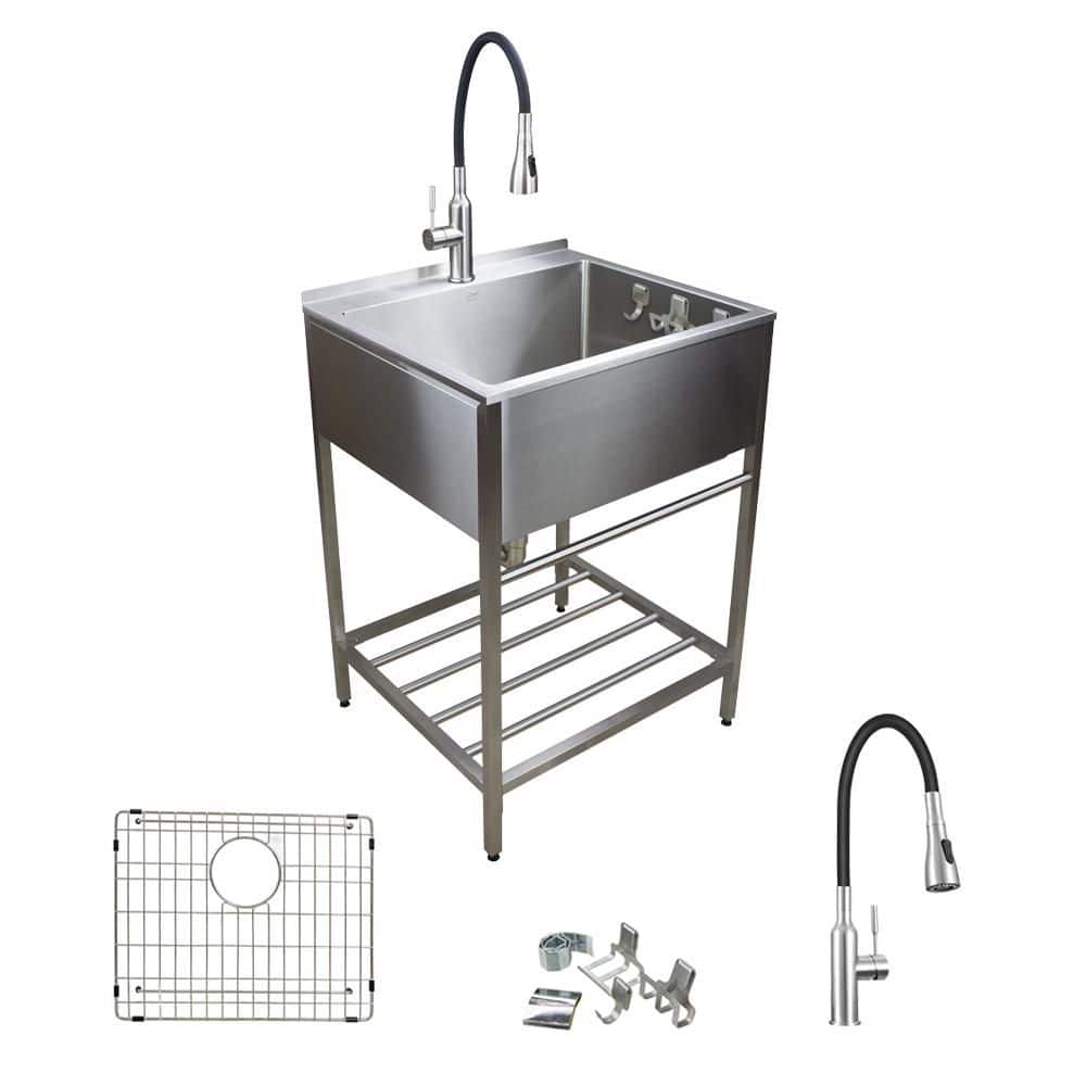 Transolid 25 in. x 22 in. x 34 in. Stainless Steel Apron-Front ...