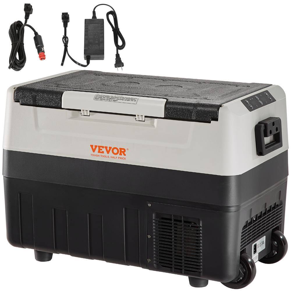 VEVOR Car Refrigerator12-Volt Car Refrigerator Fridge 48 qt./45 L Dual ...