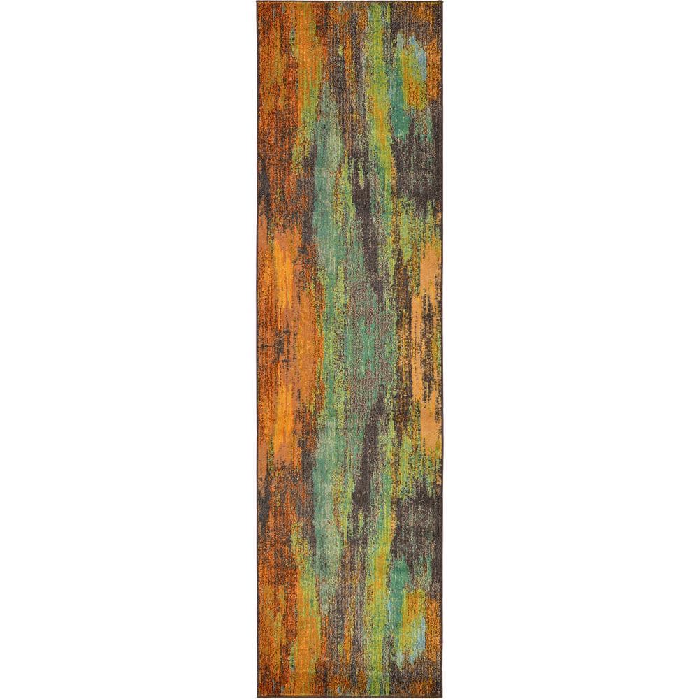 Unique Loom Jardin Lilly Multi 2' 7 x 10' 0 Runner Rug 3119611 - The ...