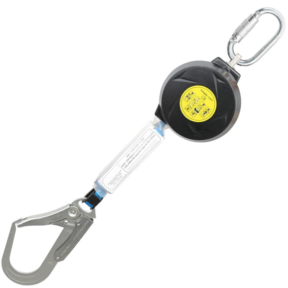 6 ft. Self Retracting Lifeline Fall Protection Lanyard Rectractable ...