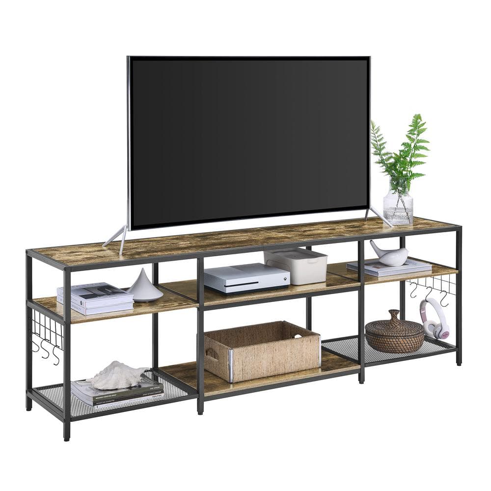 VECELO Industrial Entertainment Center for TVs up to 75 in. Large TV ...